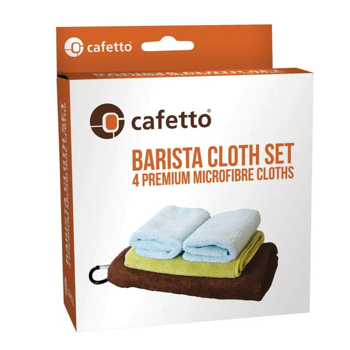 Barista sett med kluter i microfiber fra Cafetto - Kaffelageret.no